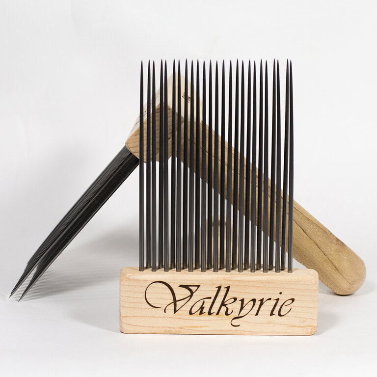 Valkyrie Fine Mini Wool Combs - Mielke's Fiber Arts